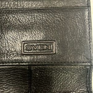 Sven | Bags | Sven Black Leather Crossbody Wallet | Poshmark